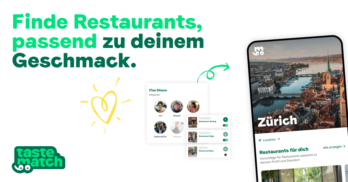 Taste Match – Finde die besten Restaurants in deiner Stadt ...